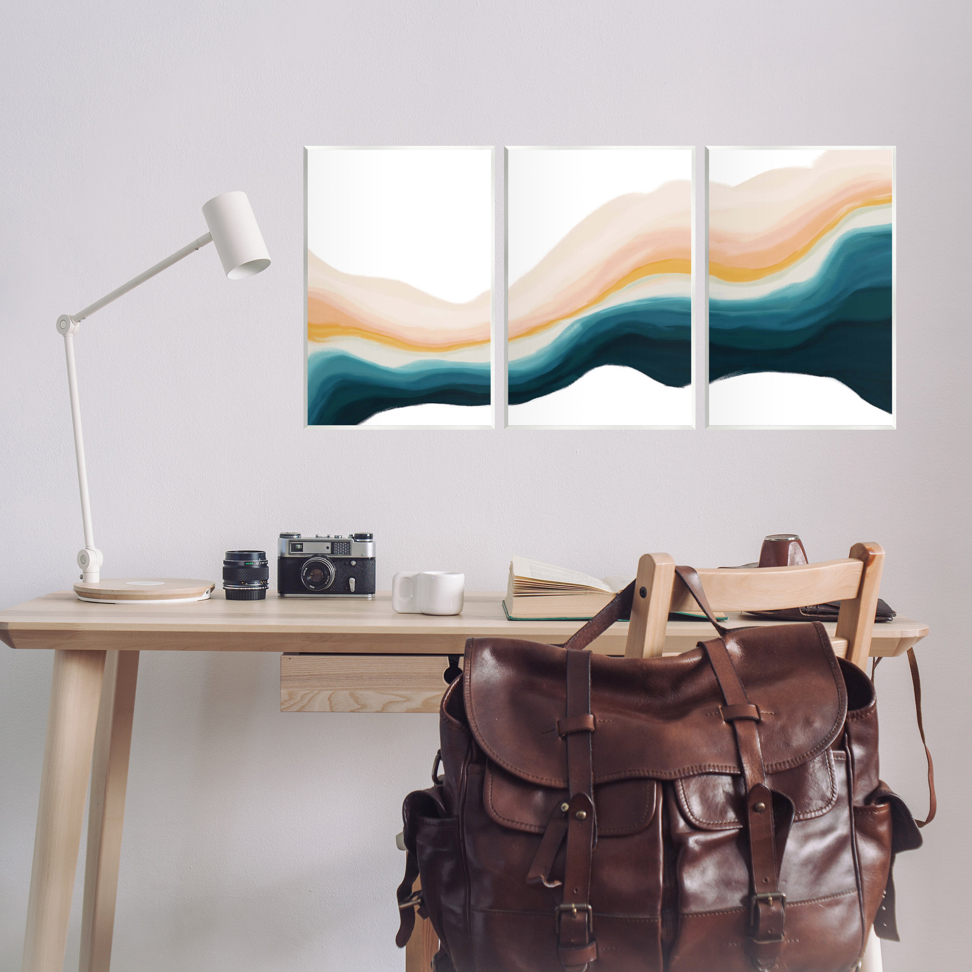 Dovecove Fluid Peach Swirl Wall Plaque Art Set by JJ Design House, LLC ...