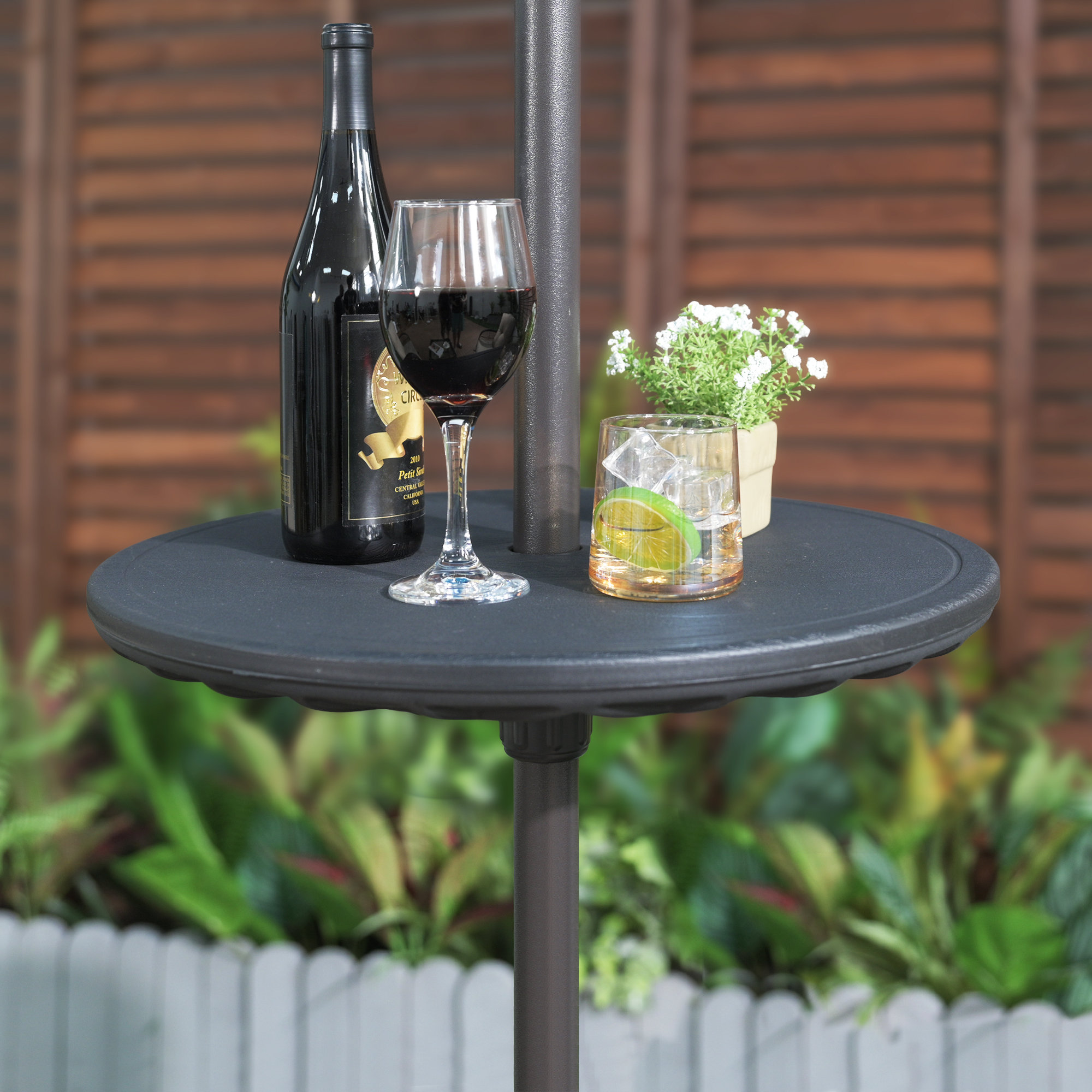 Arlmont & Co. Taylorstown Outdoor Adjustable Umbrella Table Top ...