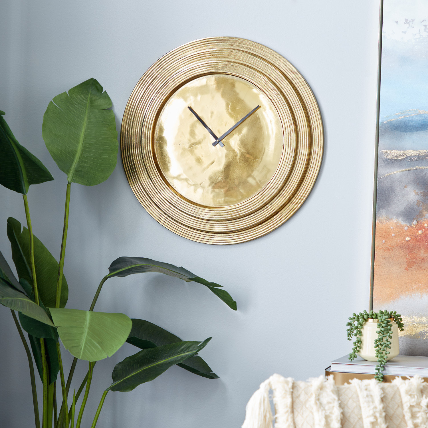 Mercer41 Aluminum Metal Decorative Wall Clock & Reviews | Wayfair