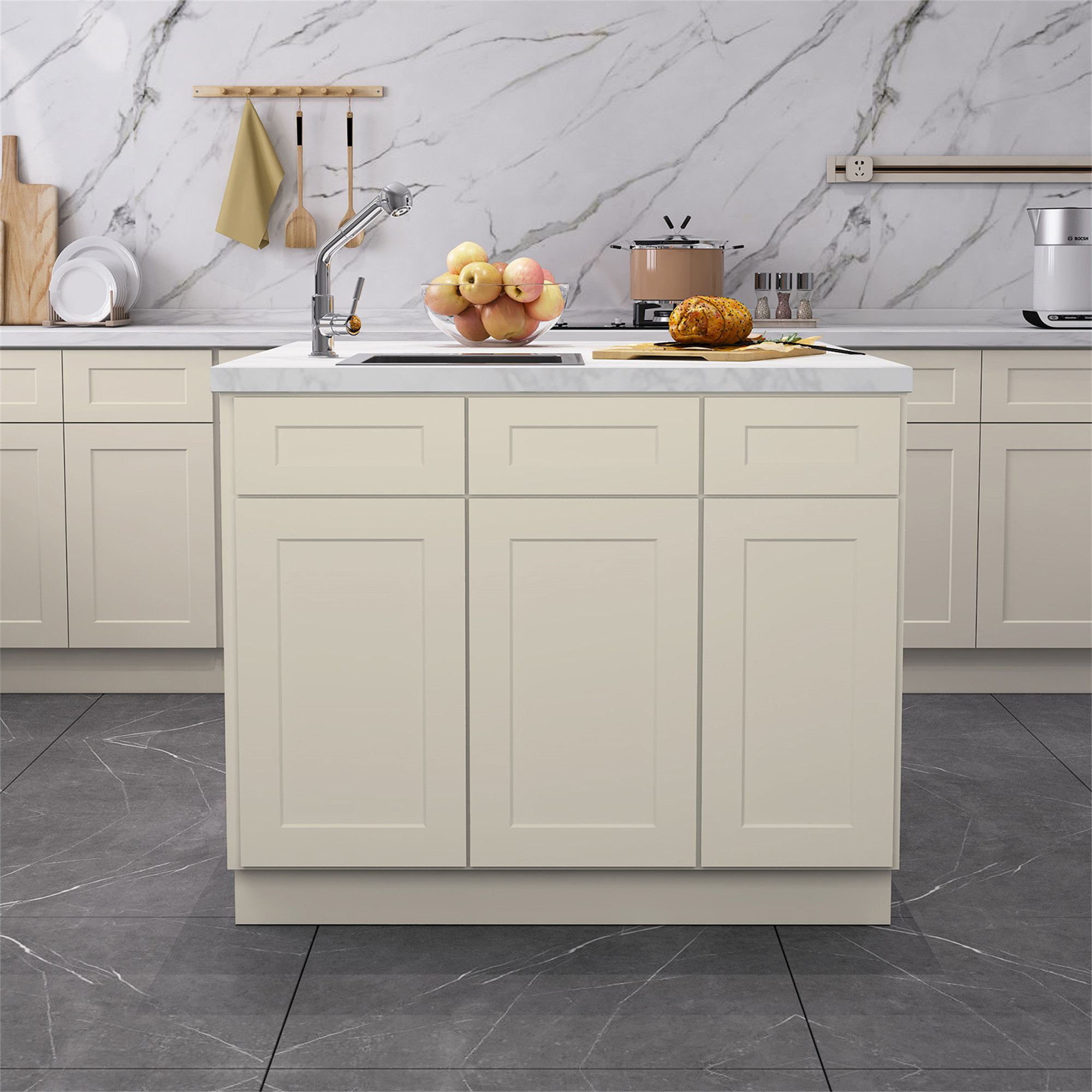 Latitude Run® wood Ready To Assemble Sink Base Cabinets With Shelf ...