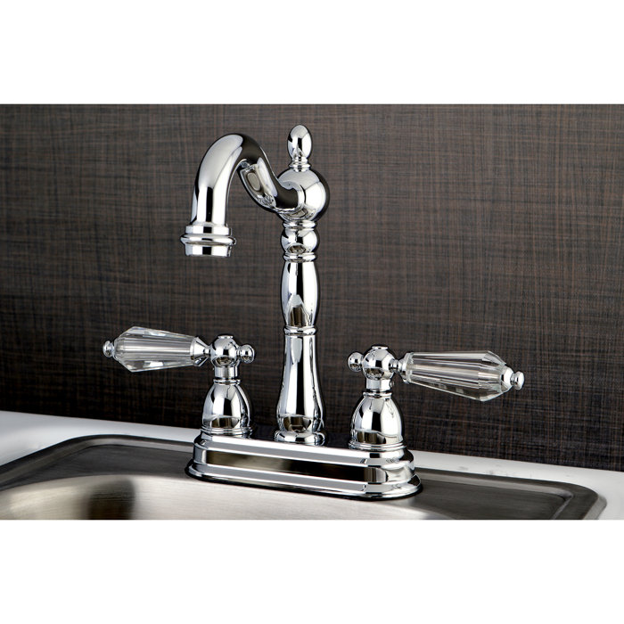 Kingston Brass Wilshire Two-Handle 2-Hole Deck Mount Bar Faucet ...