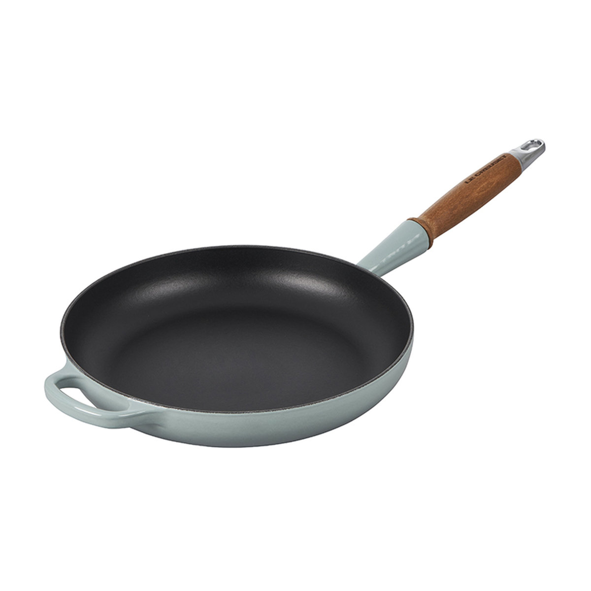 Le Creuset Enameled Cast Iron Alpine Wood Handle Fry Pan, 2.25Qt ...