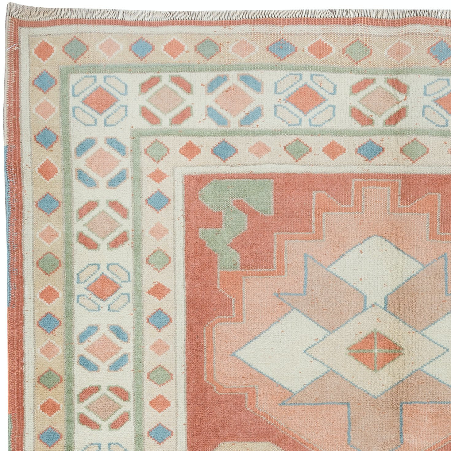 Bungalow Rose Traditional Turkish Rug, Vintage Handmade Carpet, 100% ...