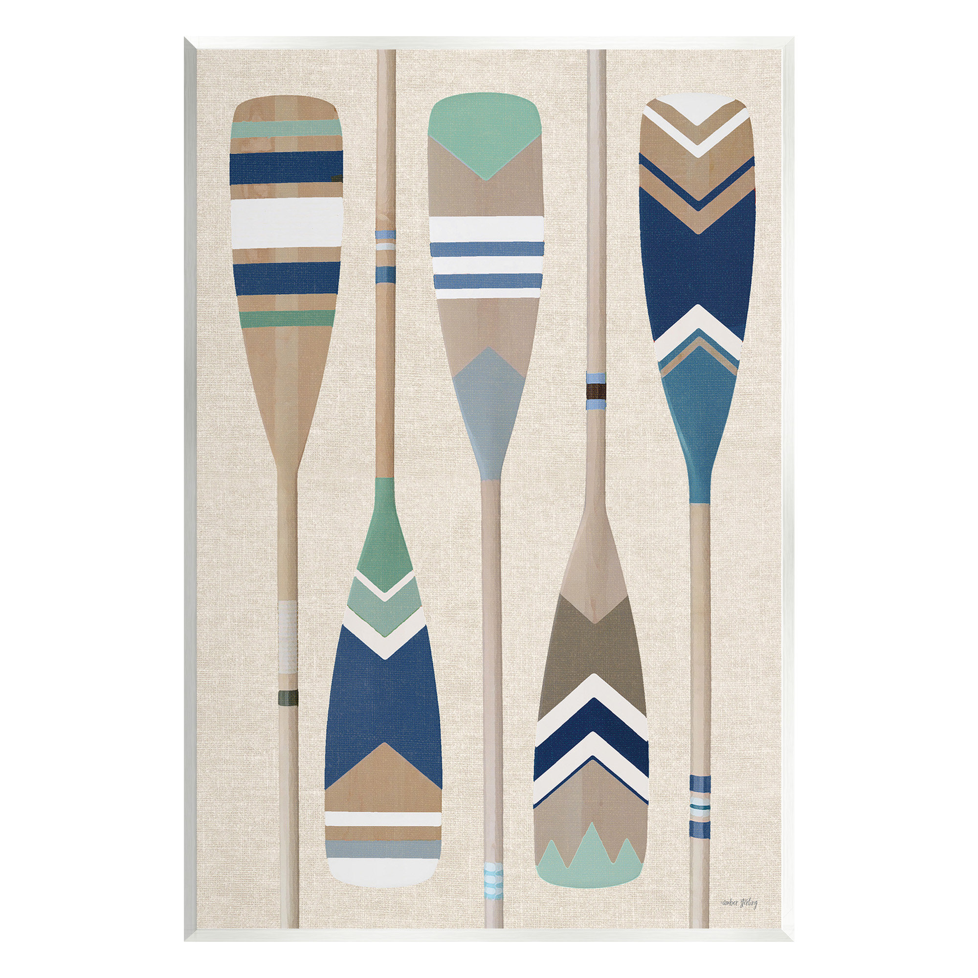 Highland Dunes Striped Boating Oars Wall Plaque Art by Amber Sterling ...