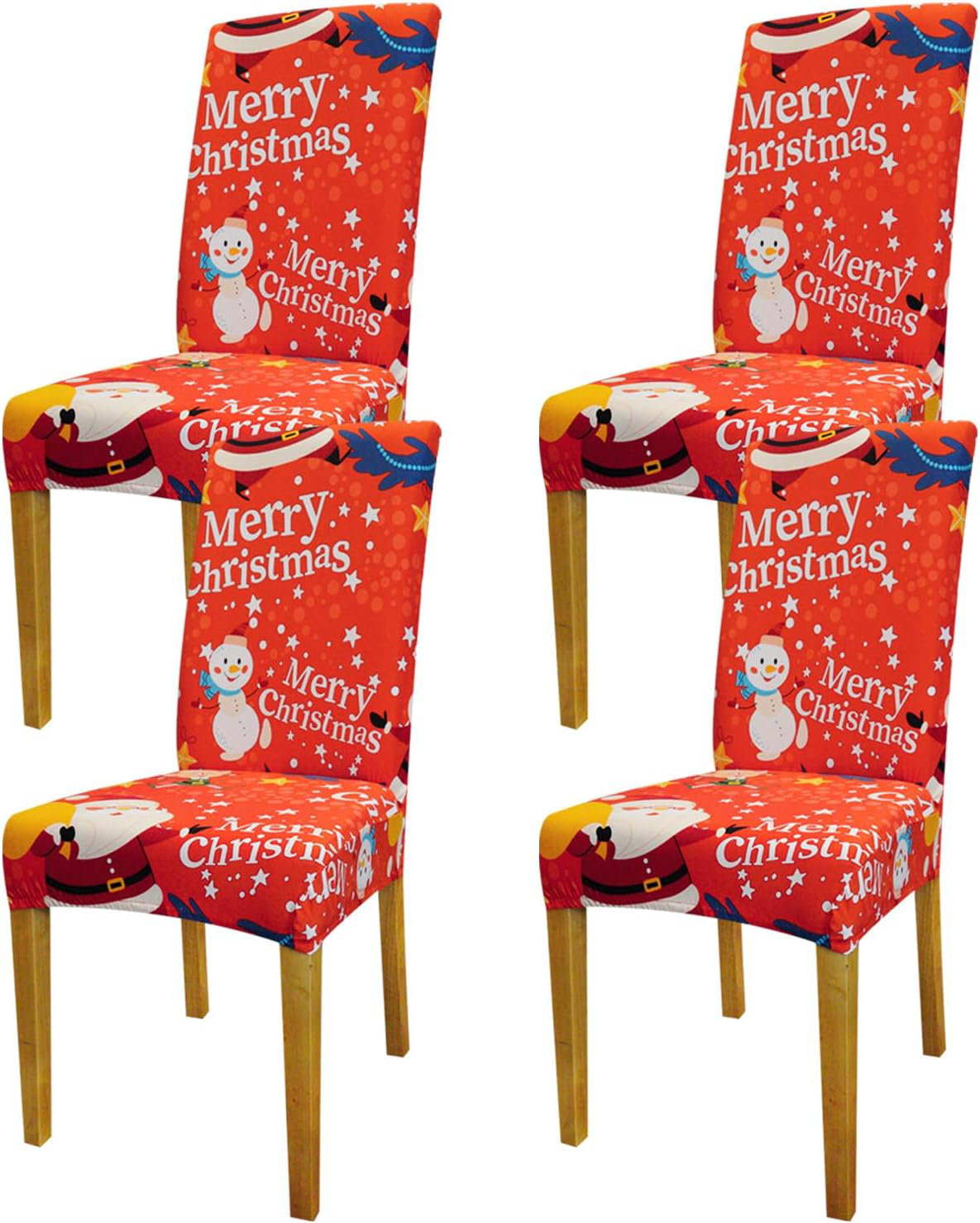 Alcott Hill® Christmas Decorations Chair Covers, Stretch Removable ...