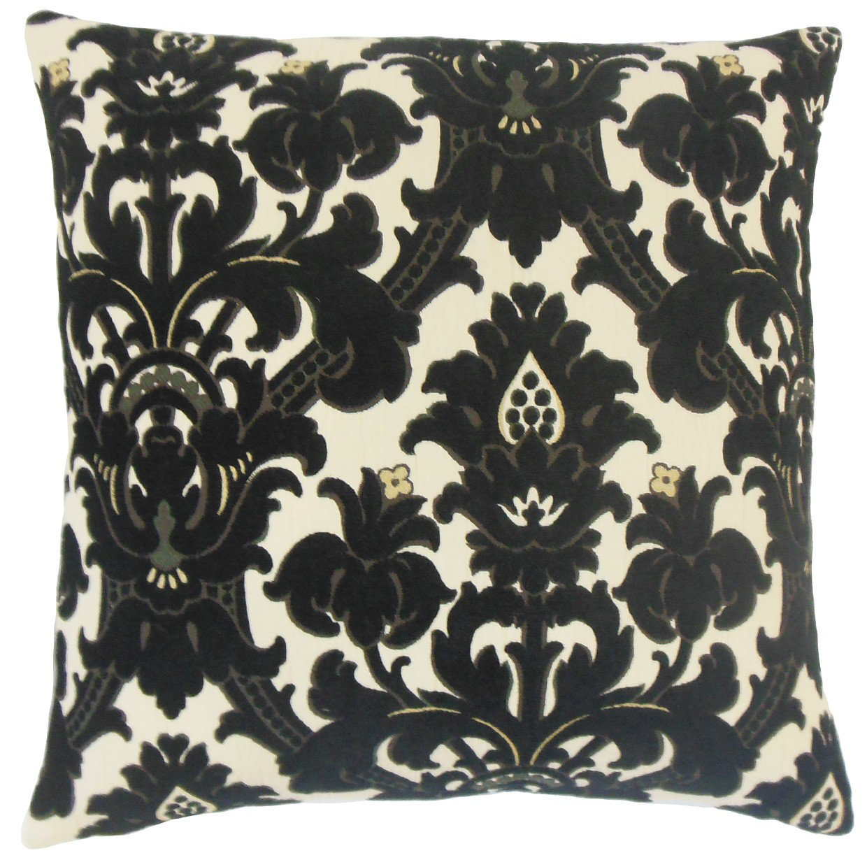 The Pillow Collection Beonica Damask Throw Pillow | Wayfair