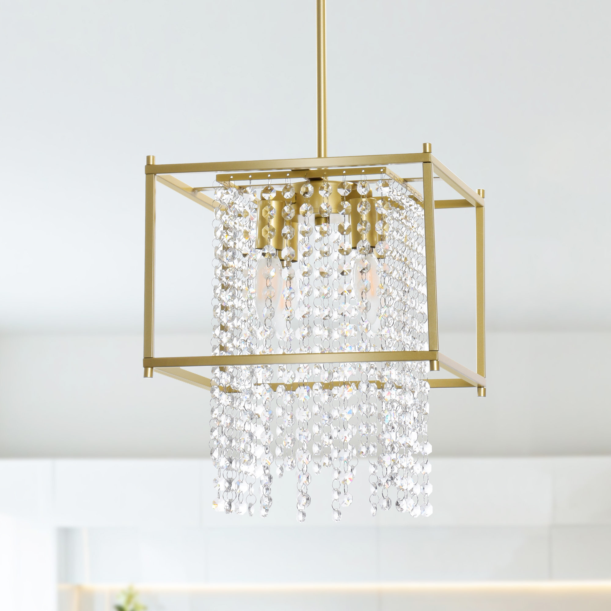 House of Hampton Jaeshaun 4 - Light Square Chandelier & Reviews ...
