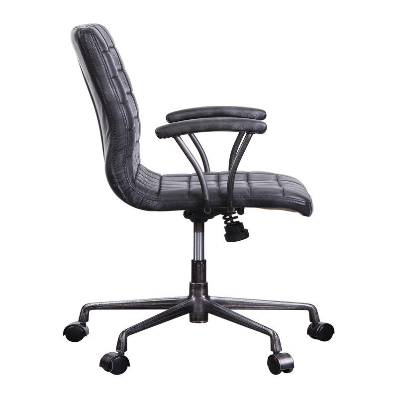 17 Stories Genuine Leather Task Chair | Wayfair