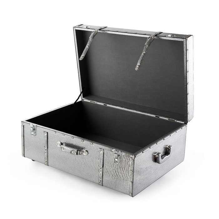 DormCo Texture Brand Trunk - Navy Raised | Wayfair