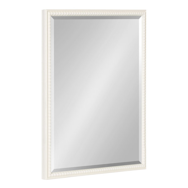 Dakota Fields Chayanna Beaded Rectangle Bathroom Wall Mirror | Wayfair