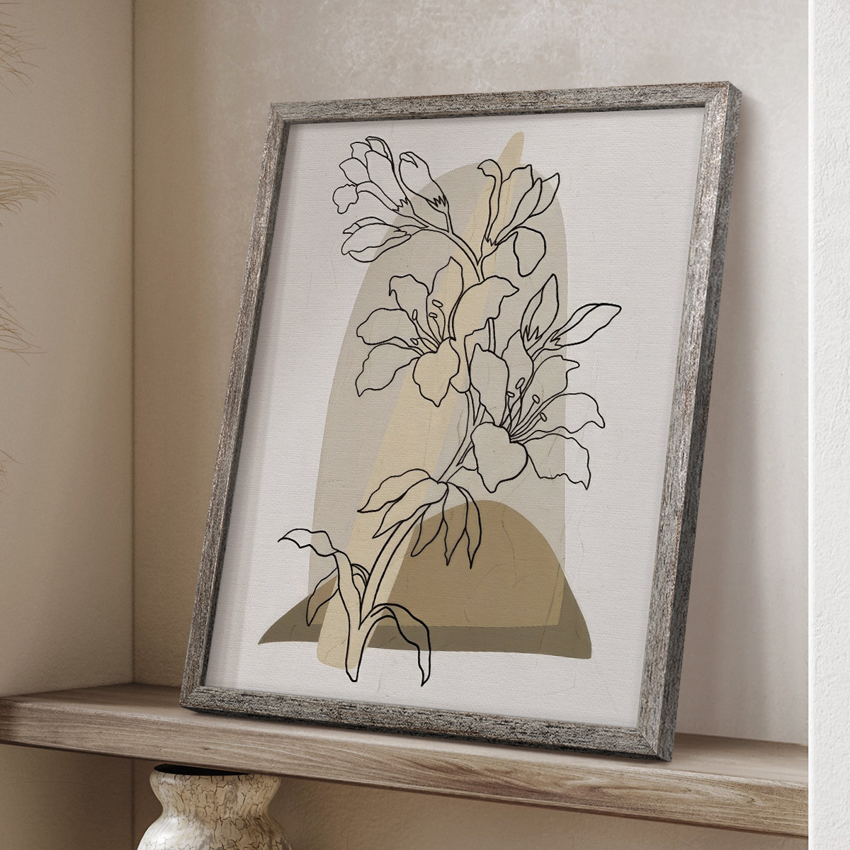 Lark Manor™ Modern Botanical I Framed Print - Solid Wood - Wayfair Canada