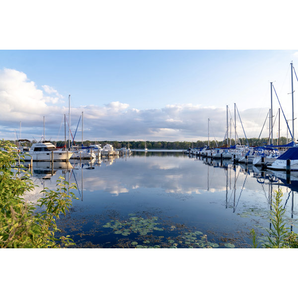 Longshore Tides Presque Isle Marina by Darla Graff - Wrapped Canvas ...