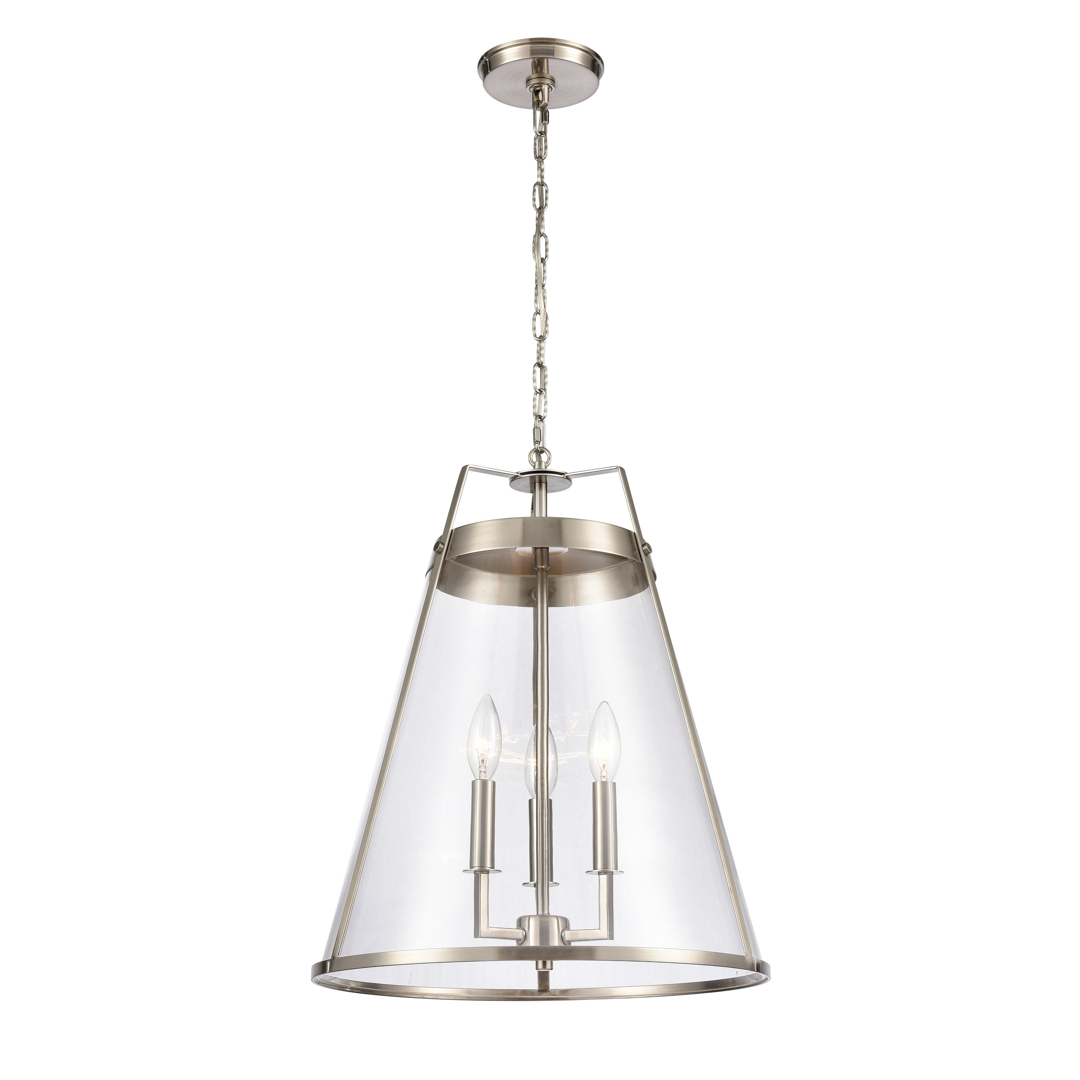 Longshore Tides Angilique 16" Wide 3-Light Pendant - Matte Black | Wayfair
