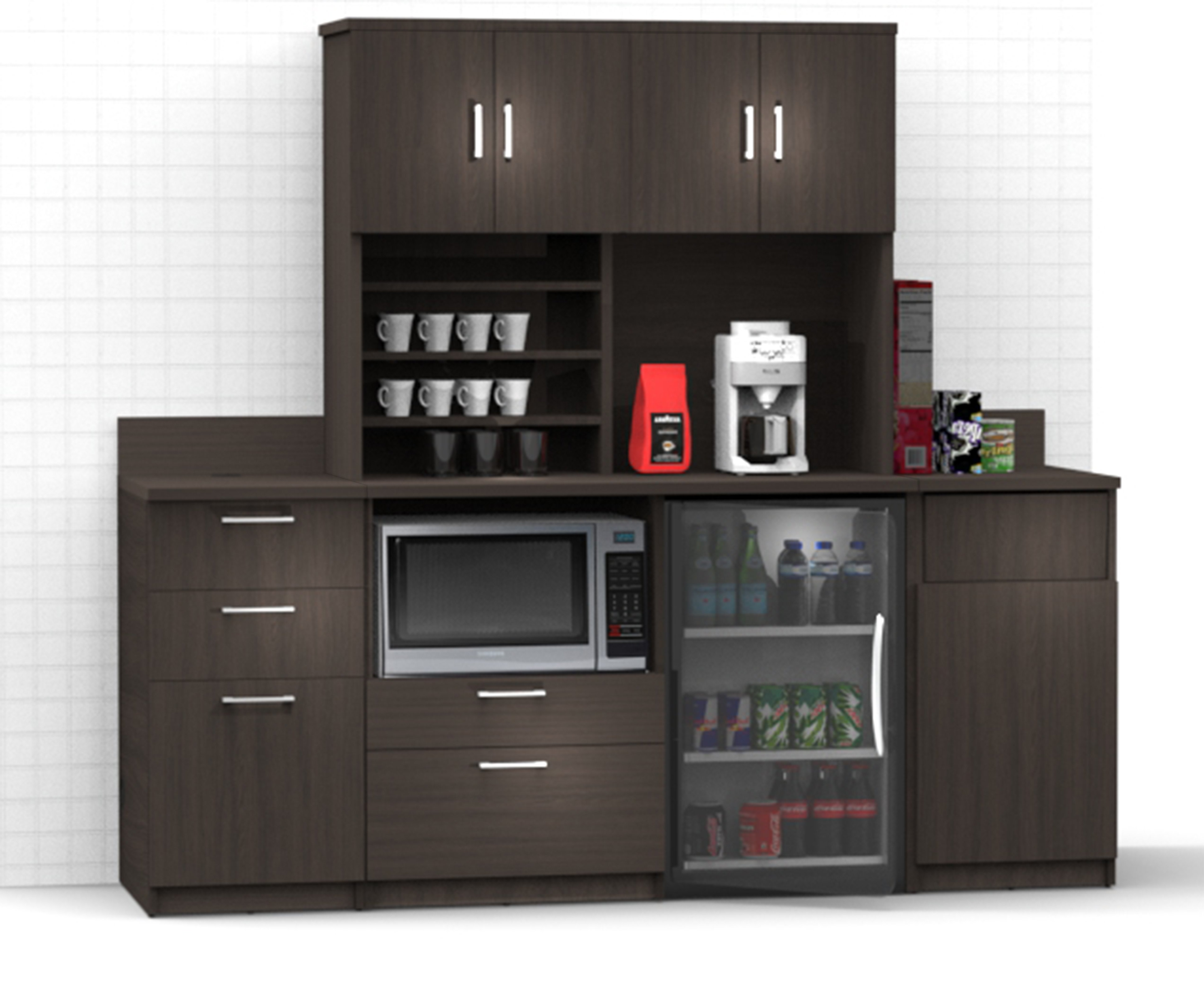 Breaktime Buffet Sideboard Kitchen Break Room Lunch Coffee Kitchenette ...