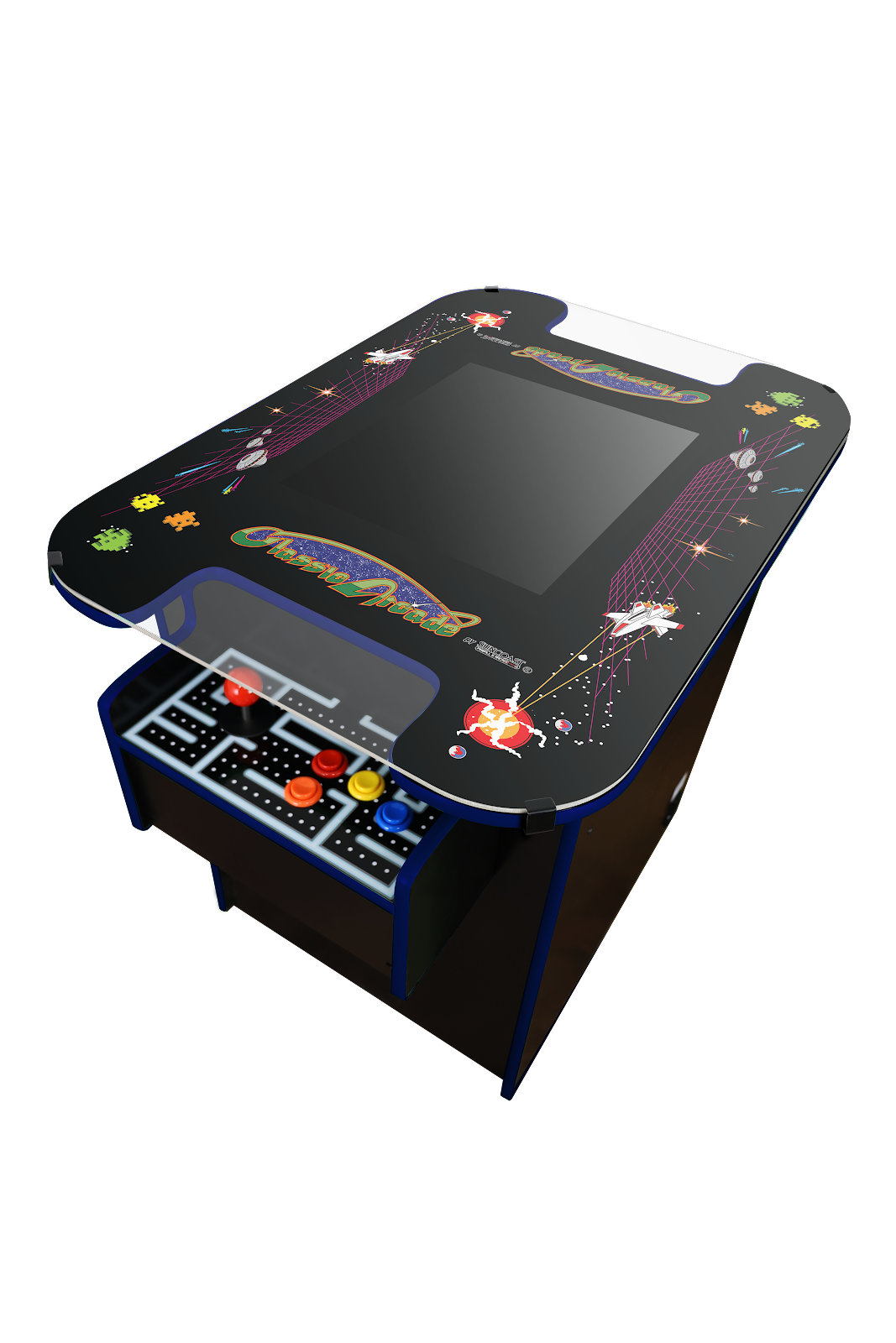 Suncoast Arcade Cocktail Arcade Machine with 19" Monitor and 412 Retro ...