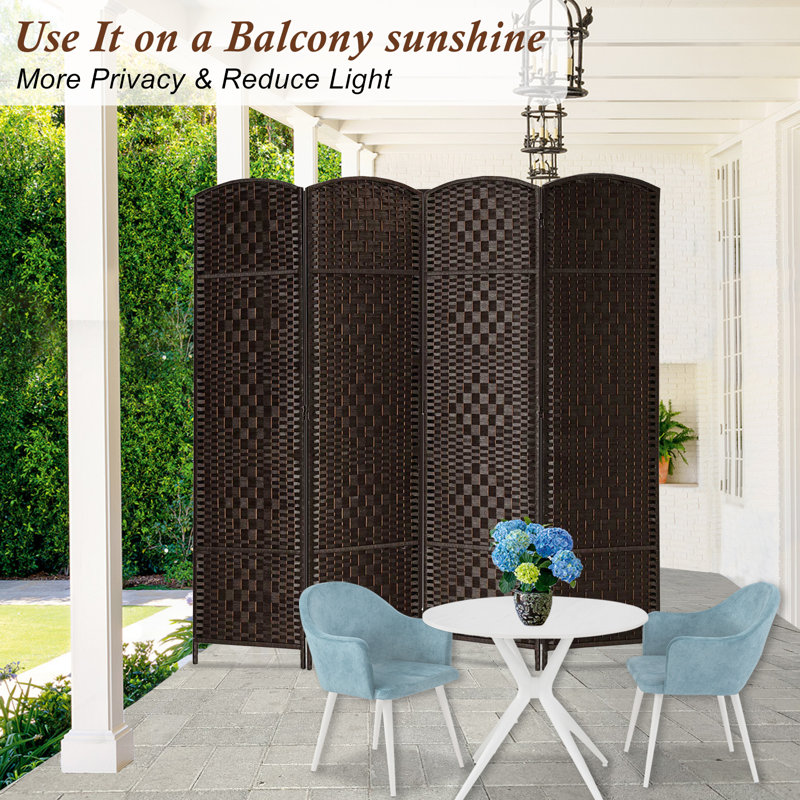 Union Rustic Elmina 6 Ft Folding Room Divider Privacy Screen Home Decor ...