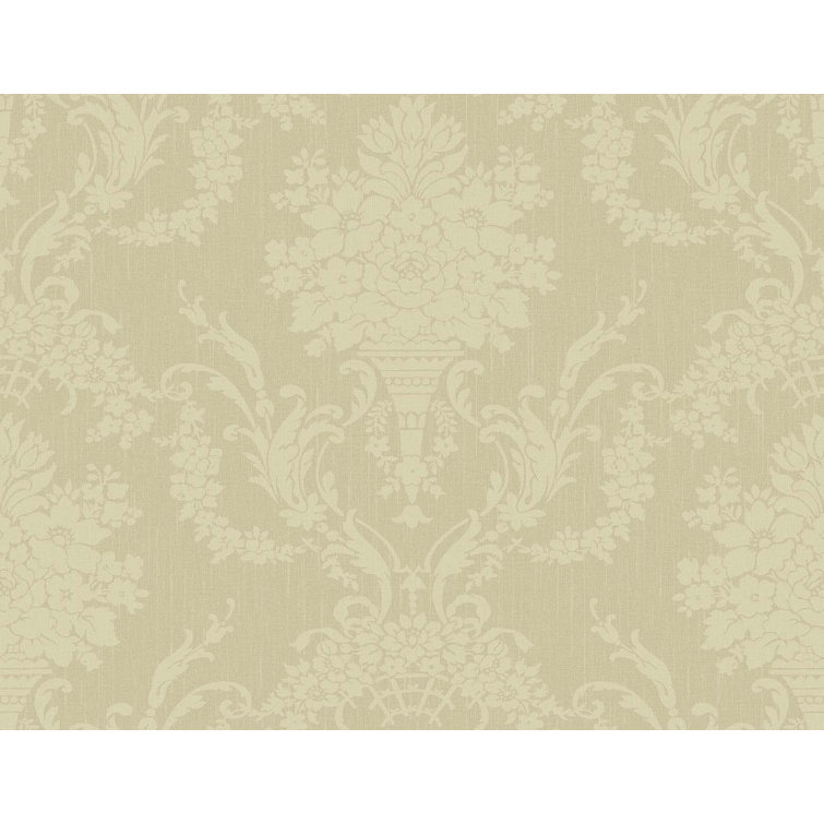 Seabrook Designs Damask Unpasted Wallpaper | Wayfair