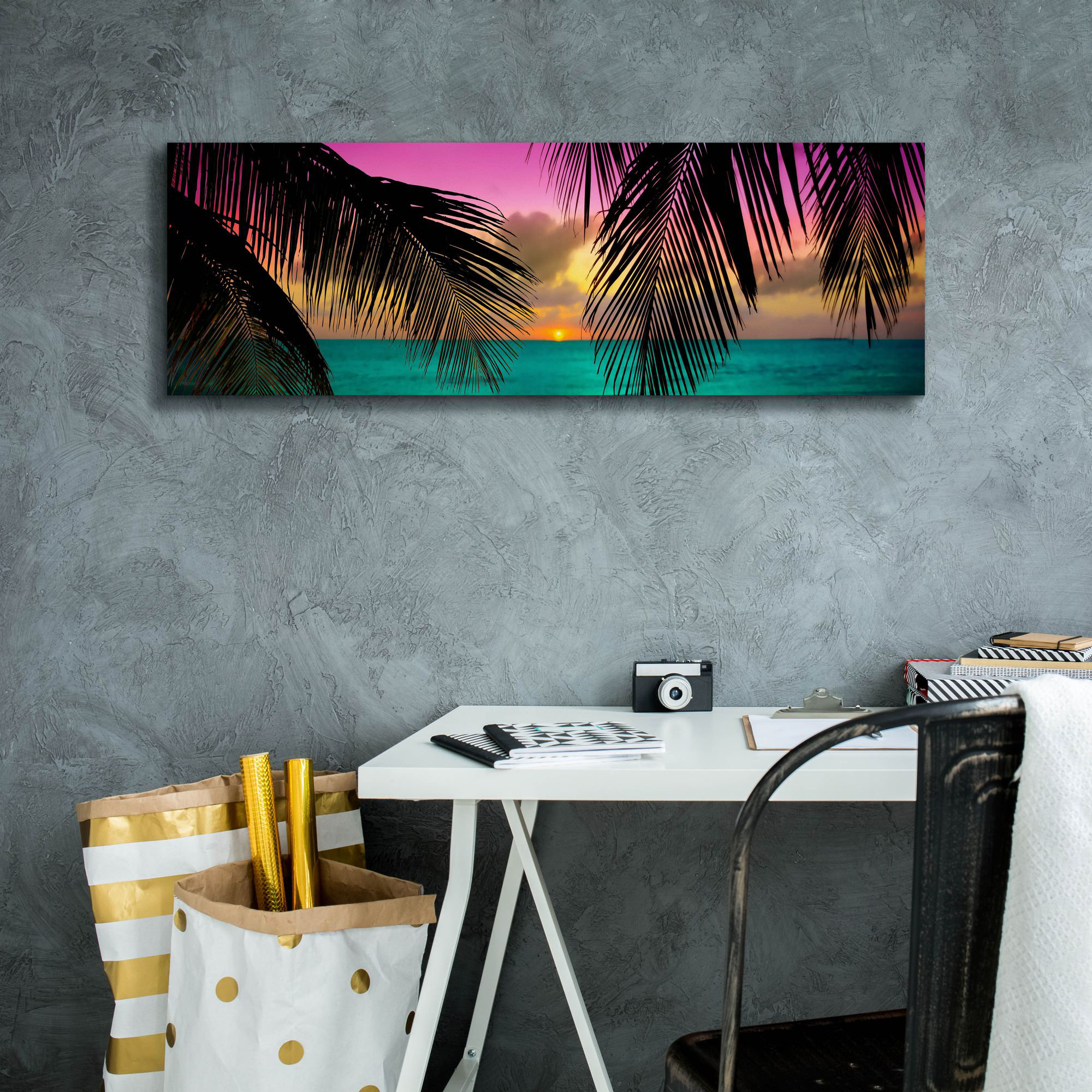 Dovecove Bay Isle Home™ 'Sun Palms' By Jack Reed, Canvas Wall Art | Wayfair