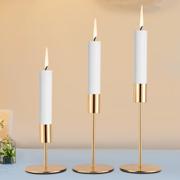 Mercer41 24pcs Iron Tabletop Candlestick Set with Different Heights ...