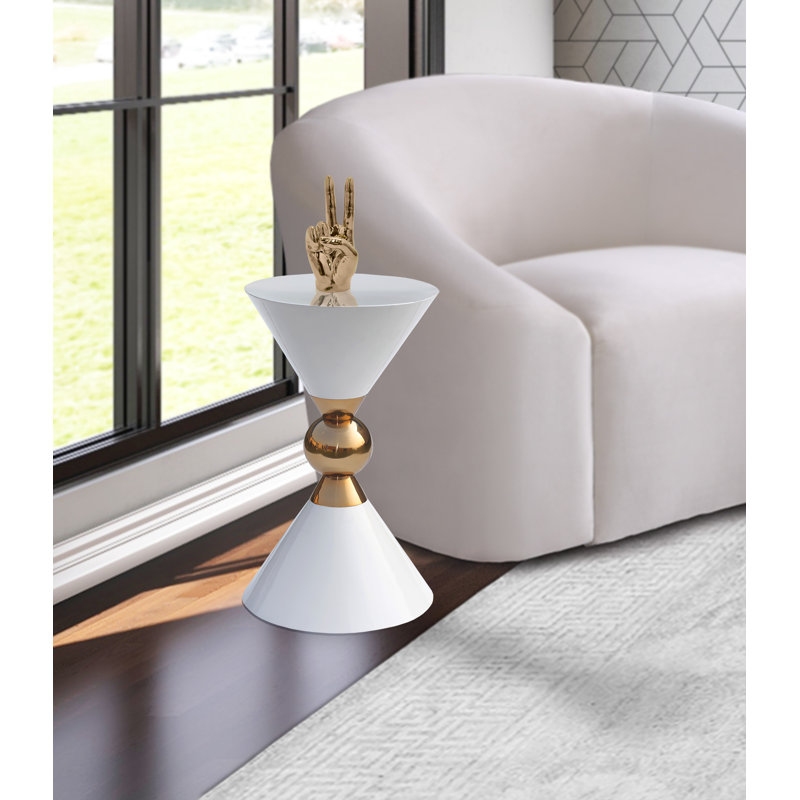 Everly Quinn Elida Iron Top End Table & Reviews | Wayfair