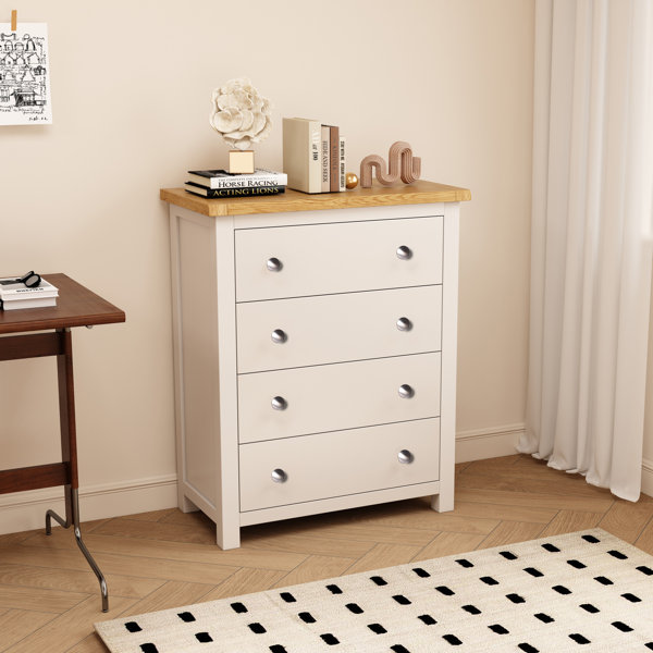 Lark Manor Effie 4 Drawer 70Cm W Solid Wood Chest of Drawers & Reviews ...