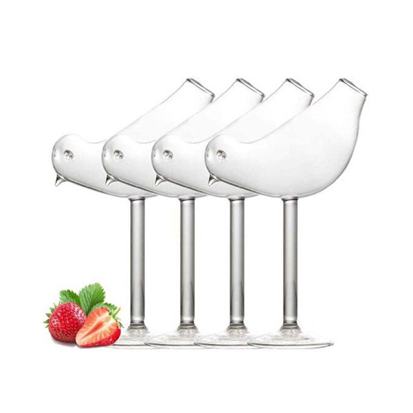 Raise The Bar Lux Bird Shaped Cocktail Glass. 5oz/150ml (set Of 4 ...