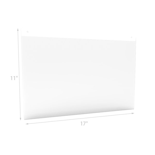 Fixturedisplays® 24PK 17X11" Wall Mount Sign Holder Clear Acrylic ...