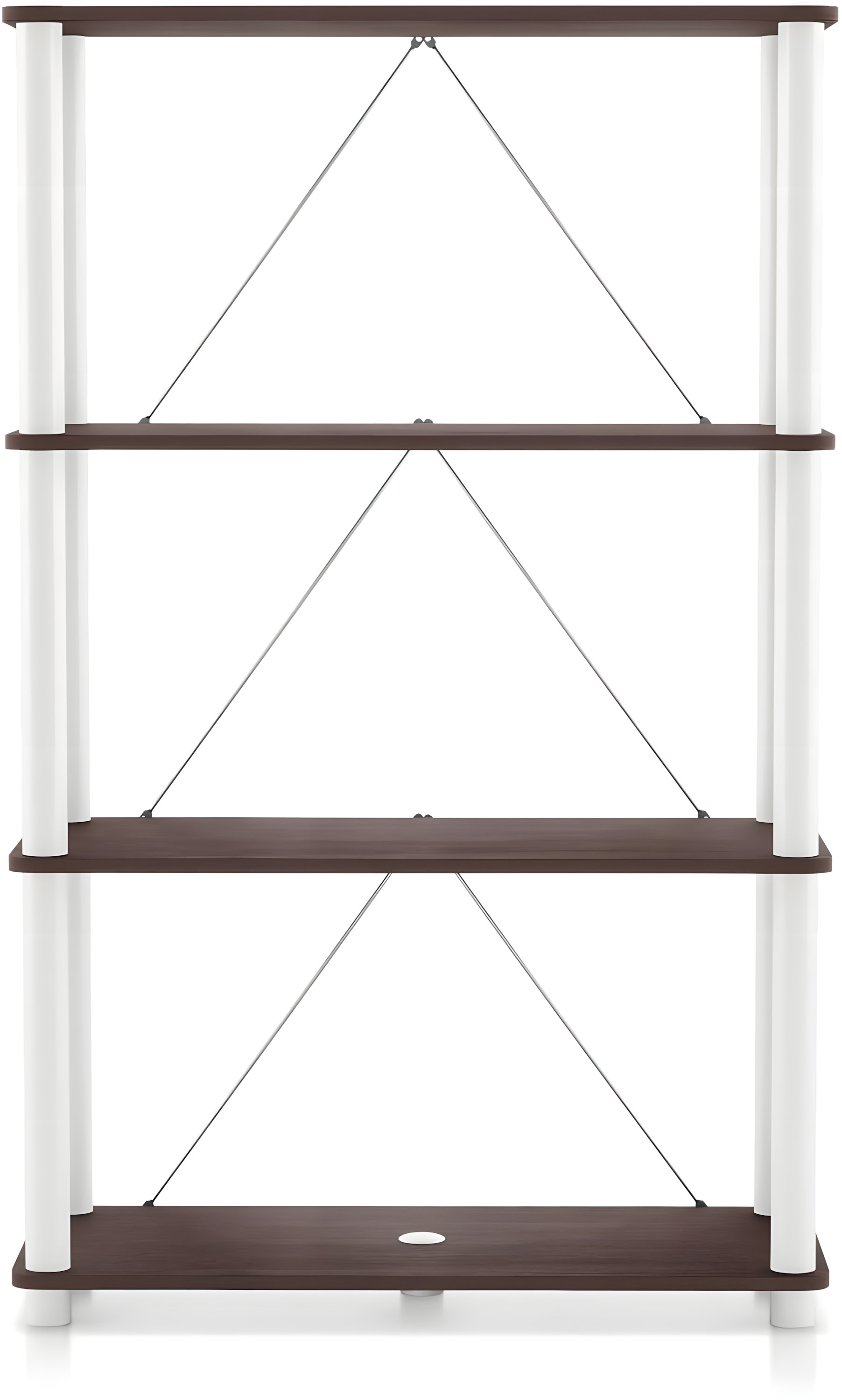 Rebrilliant Modern 4-Tier Wide Shelving Unit, Durable Collectibles ...