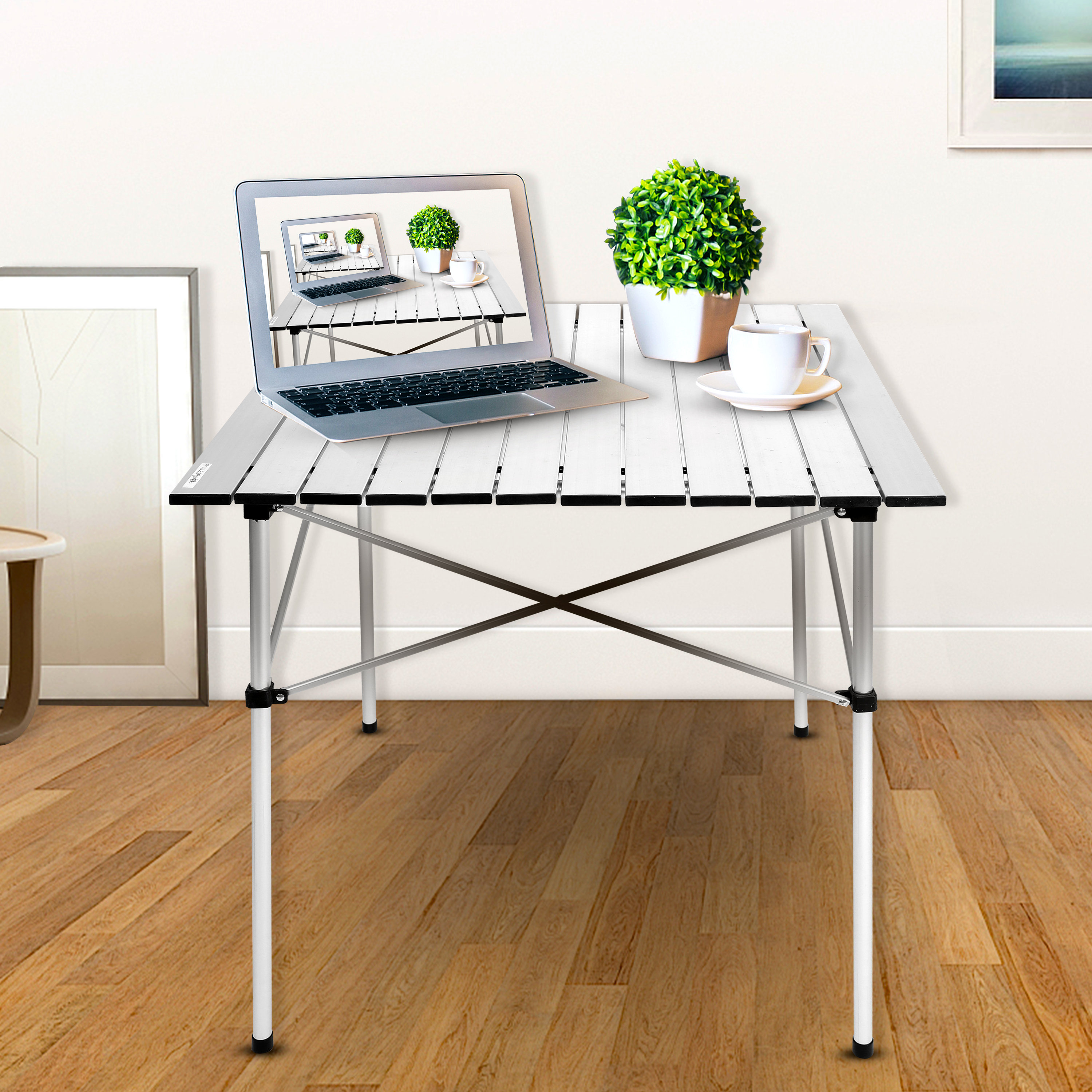 Arlmont & Co. Shukura Square 28'' L x 28'' W Outdoor Camping Table ...