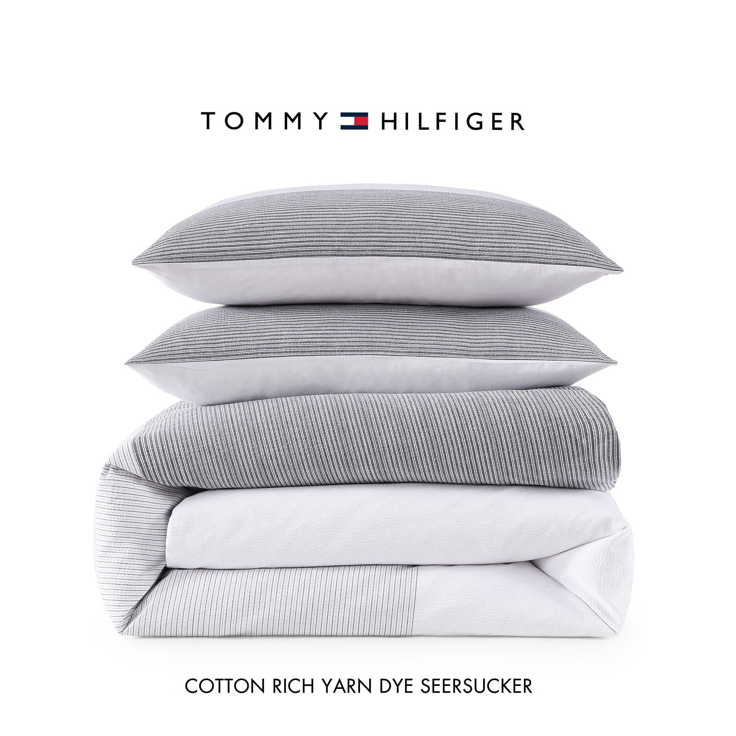Tommy Hilfiger Madison Oxford Cotton Navy Comforter Set | Wayfair