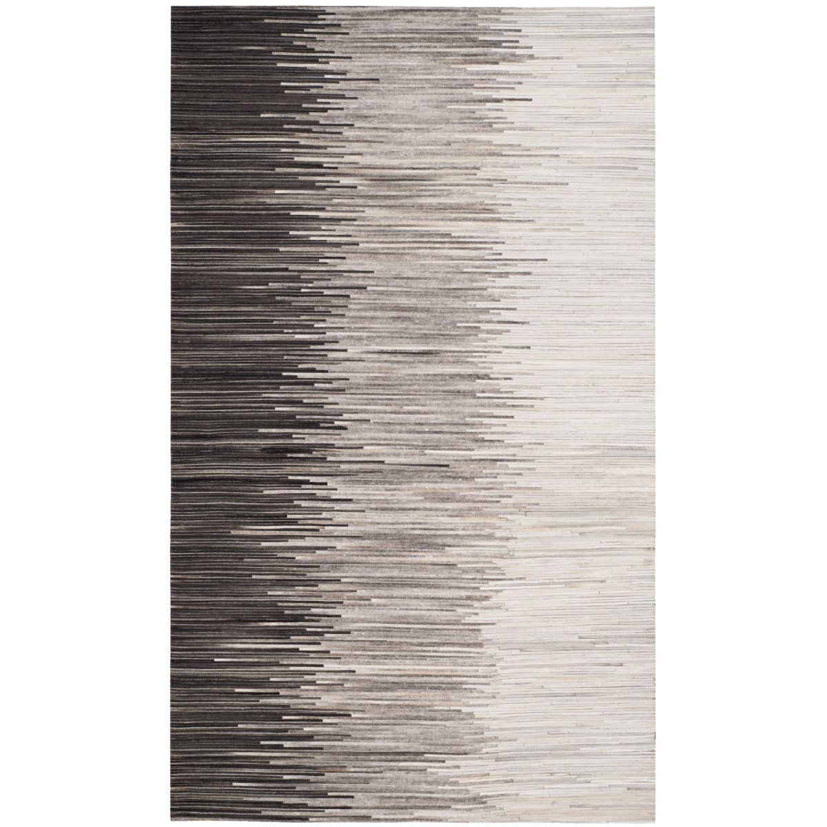 17 Stories Patricio Studio Leather Hand Woven Leather Abstract Rug ...