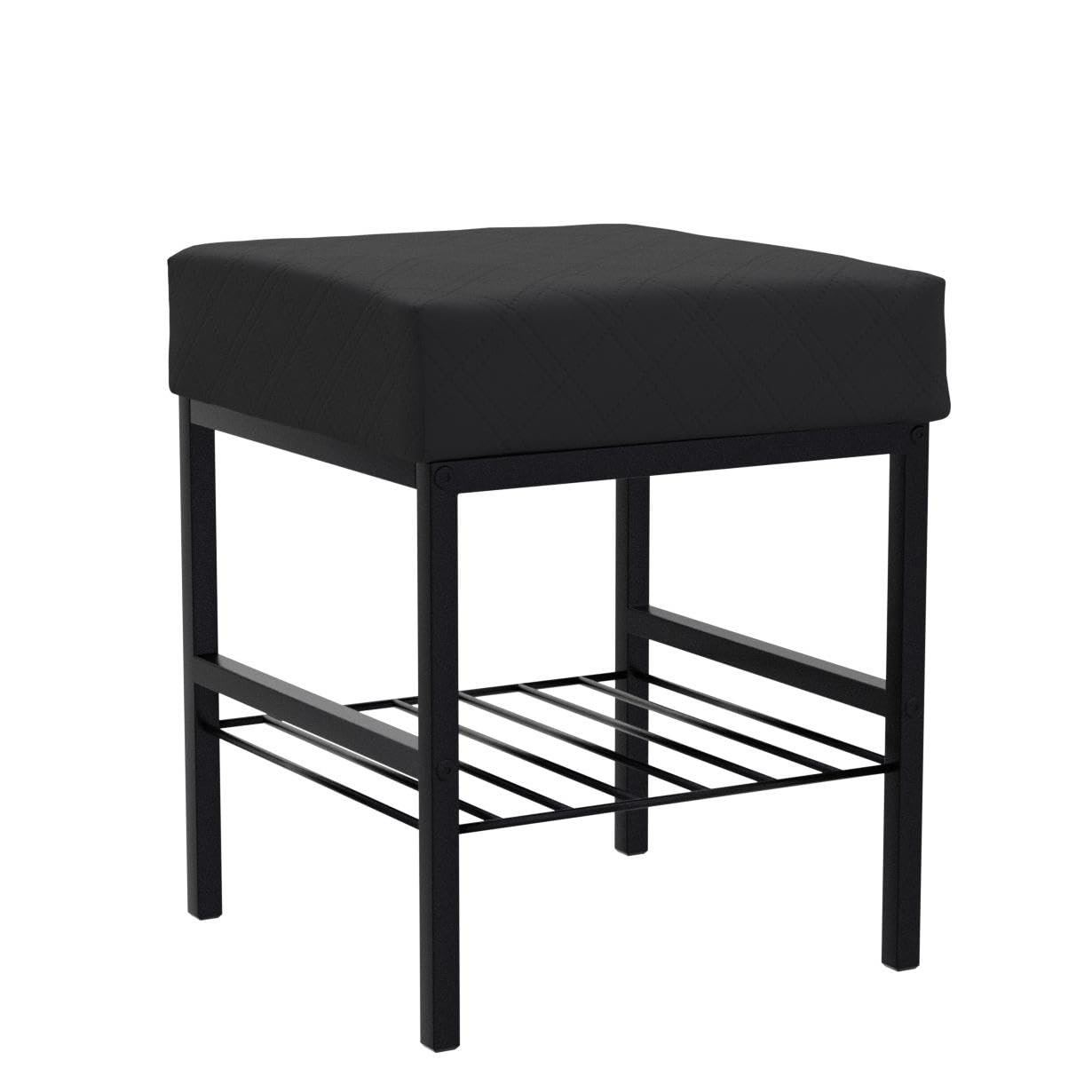 Latitude Run® Multifunctional Dressing Stool Velvet Footstool Ottoman ...