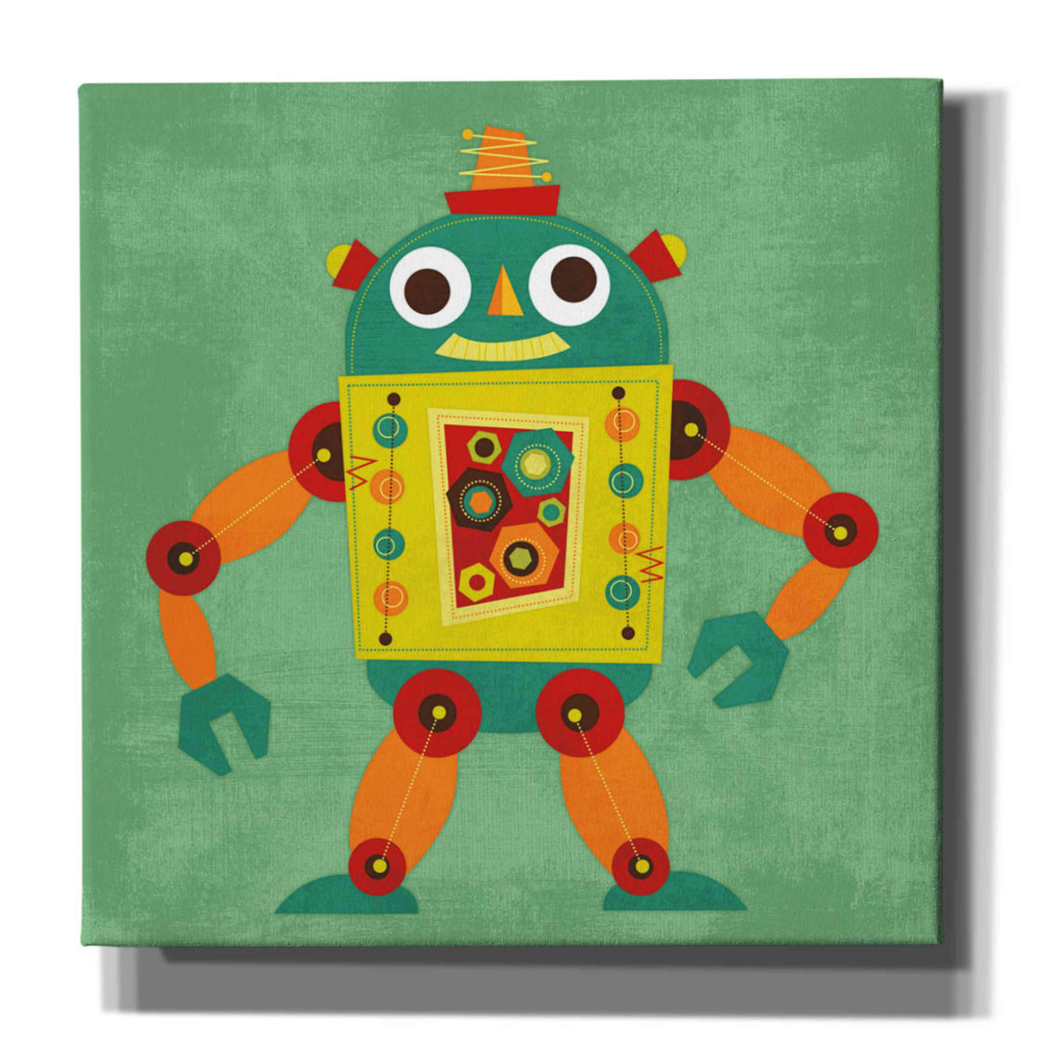 Zoomie Kids Robot 1 by Nancy Lee - Wrapped Canvas Print | Wayfair