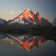 Union Rustic Fotodruck Bergpanorama mit See bei Sonnenuntergang ...