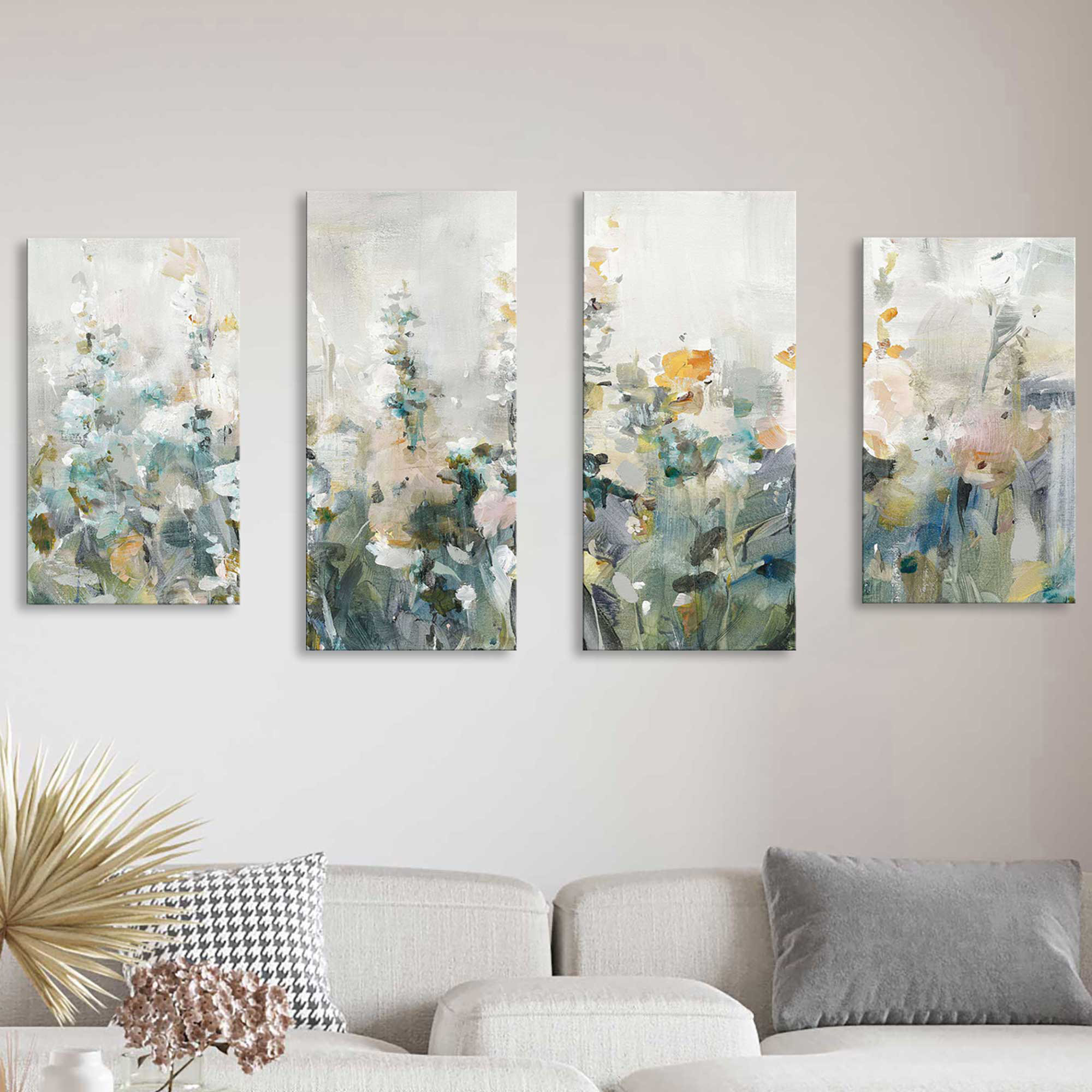 Wildon Home® Rustic Garden Neutral - 3 Piece Floater Frame Print on ...