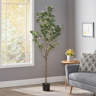 Primrue 71 In. Artificial Eucalyptus Tree Artificial Tree | Wayfair