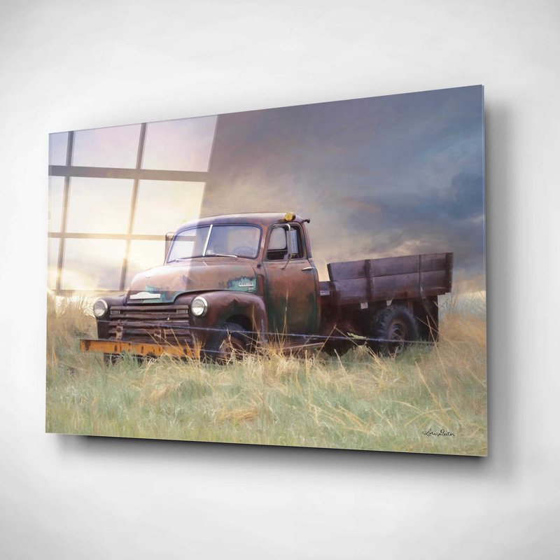 August Grove® Rusty Chevy - Unframed Print | Wayfair