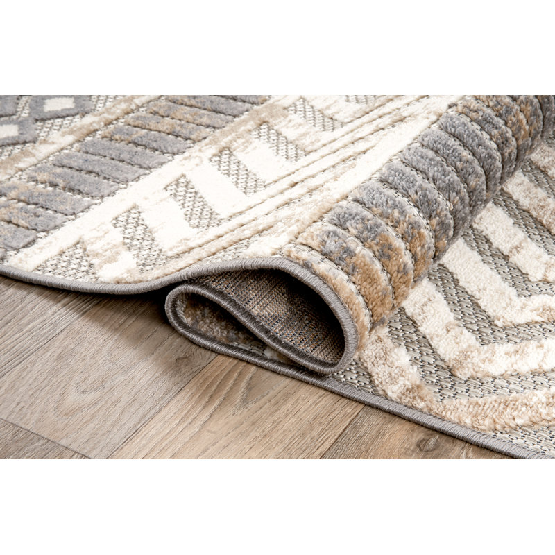 Union Rustic Alphee Geometric Rug & Reviews | Wayfair