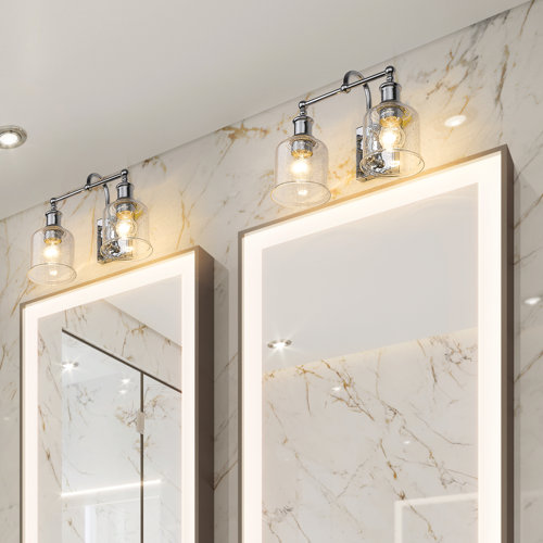 Wayfair | 2 Light Chrome Bathroom Vanity Lighting You'll Love in 2024