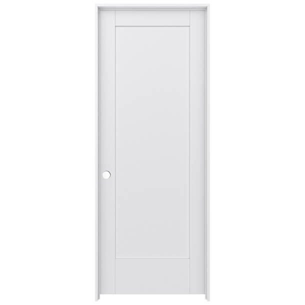 JELD-WEN MODA 4-Panel Solid Core Unfinished White Cedar Slab Interior ...