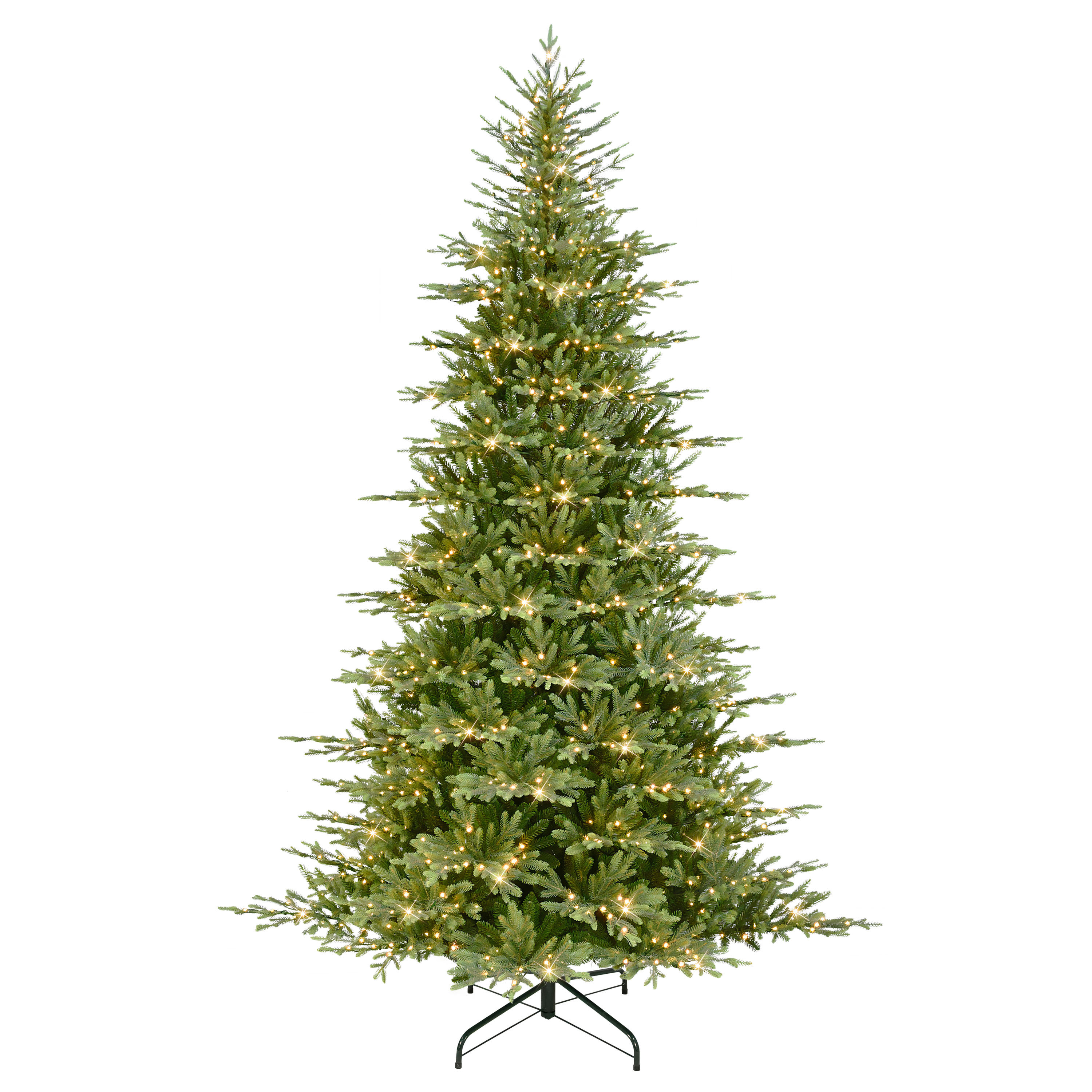 The Holiday Aisle® 9 Ft. Pre-Lit Slim Alberta Spruce Artificial Tree ...