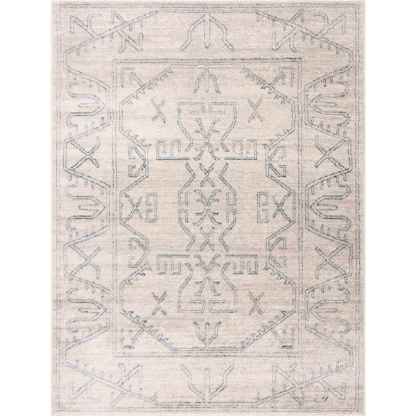 Union Rustic Divyar Southwestern Cream/Beige Area Rug & Reviews | Wayfair