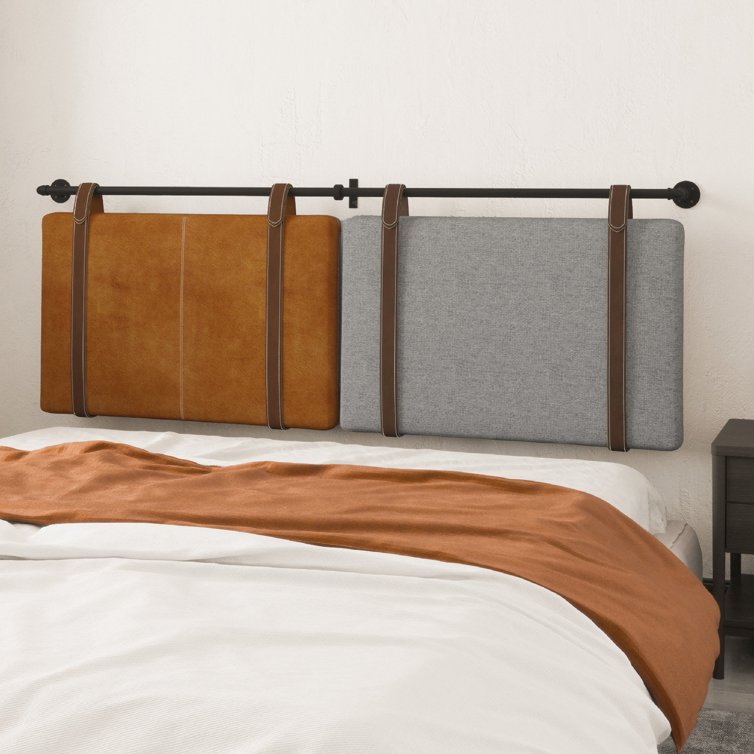 WOWMAX Wall-Mounted Headboards Upholstered Headboards Adjustable Height ...