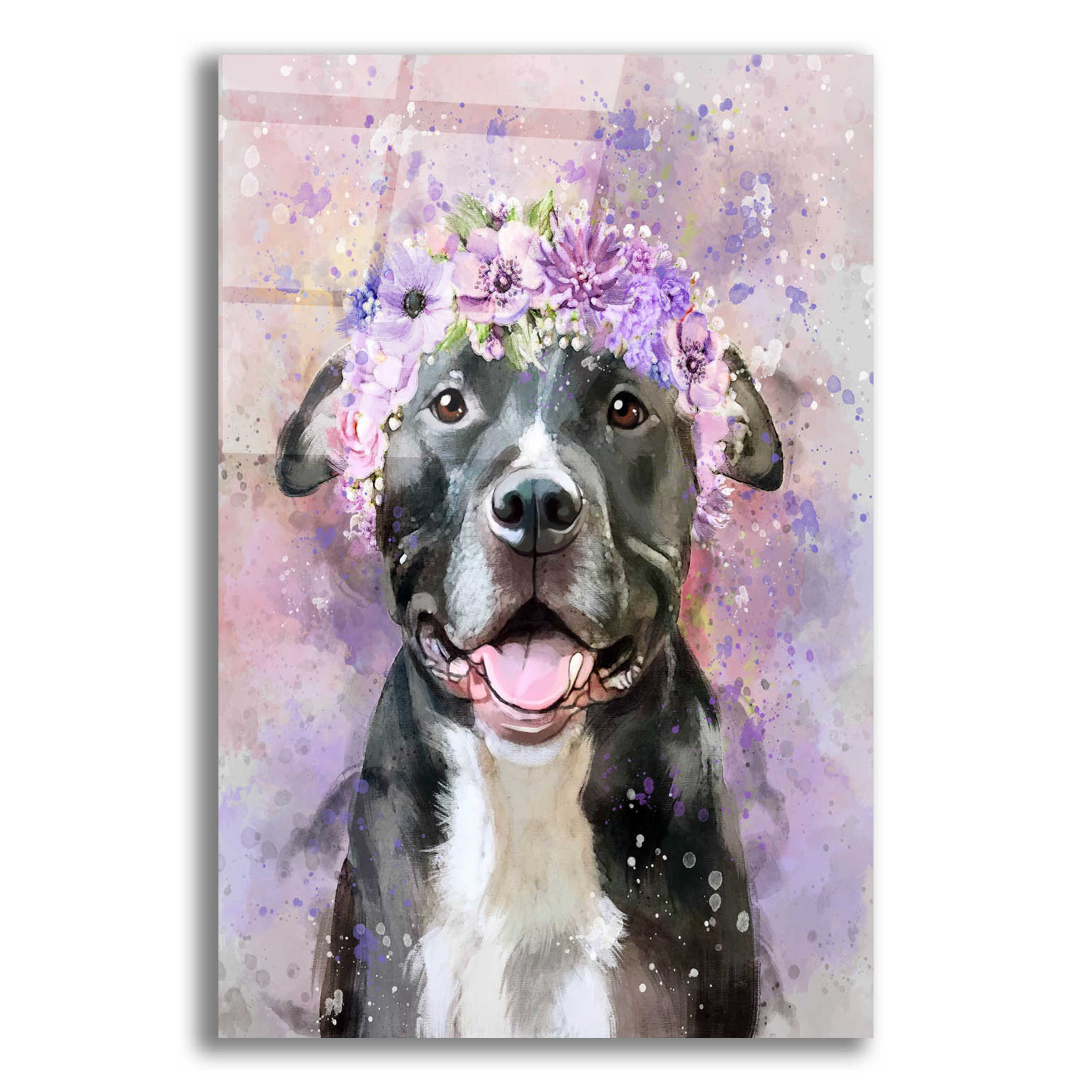 Red Barrel Studio® Flower Crown Pit Bull 6 by Furbaby Affiliates ...