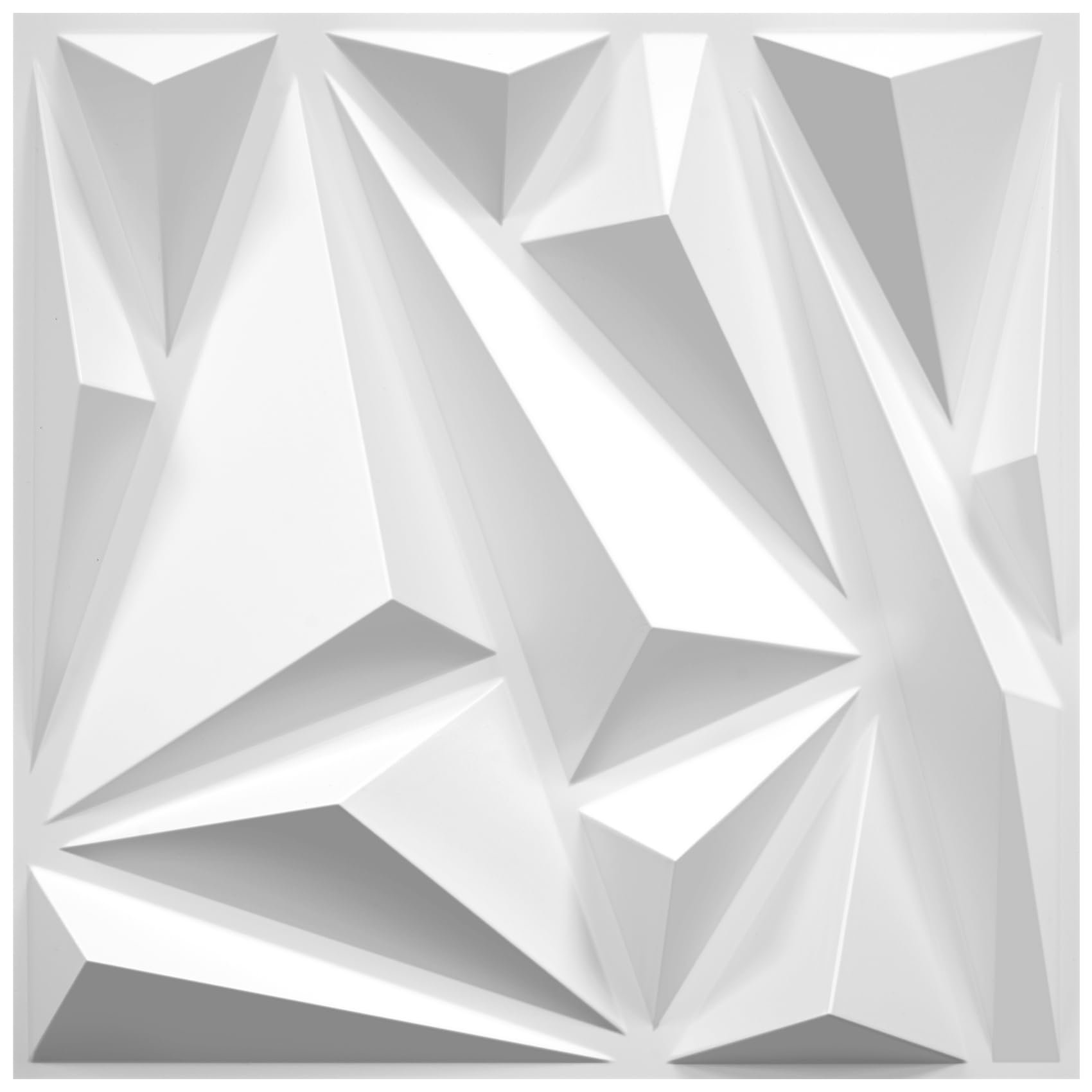 Brayden Studio® 33 Pack 3D Diamond Wall Panels - Modern Interior Decor ...
