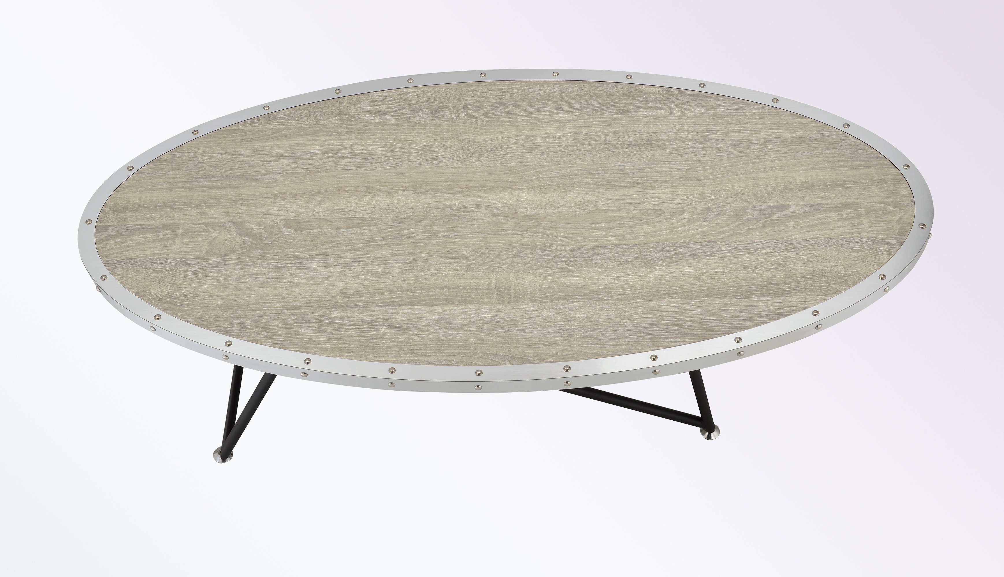 Latitude Run® oval shape coffee Table with metal legs | Wayfair