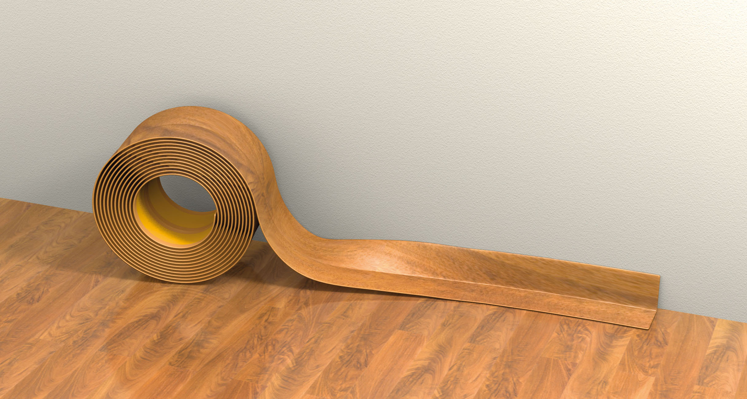 Cezar Self Adhesive Floor Edging, 2-3/32" W X 49' L, Old Oak Color ...