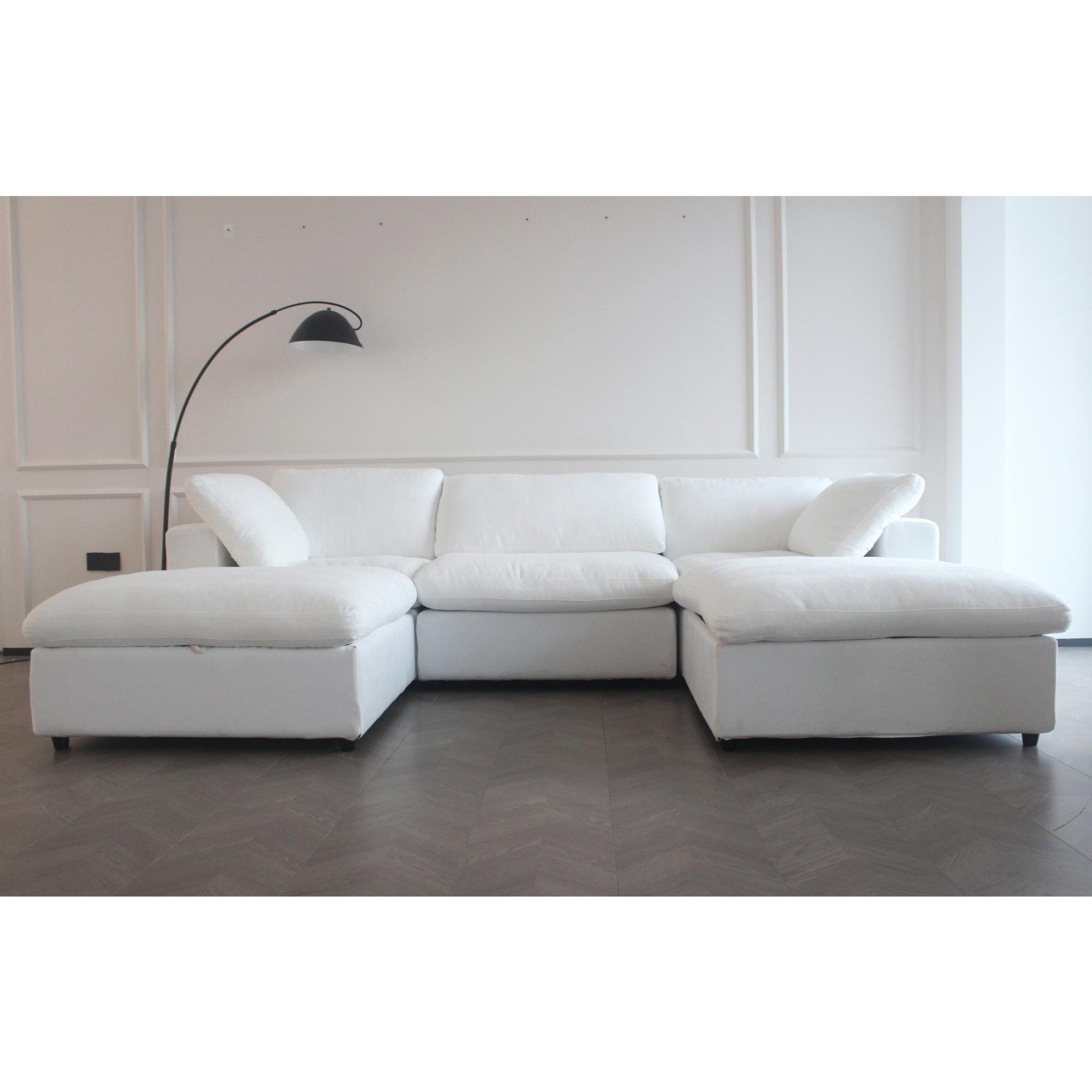 Latitude Run® Large size modular cloud sofa 8 seater down sofa | Wayfair