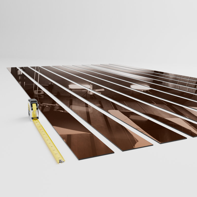 Ekena Millwork Adjustable Acrylic Slat Wall Panel Kit w/ 4"W Slats ...