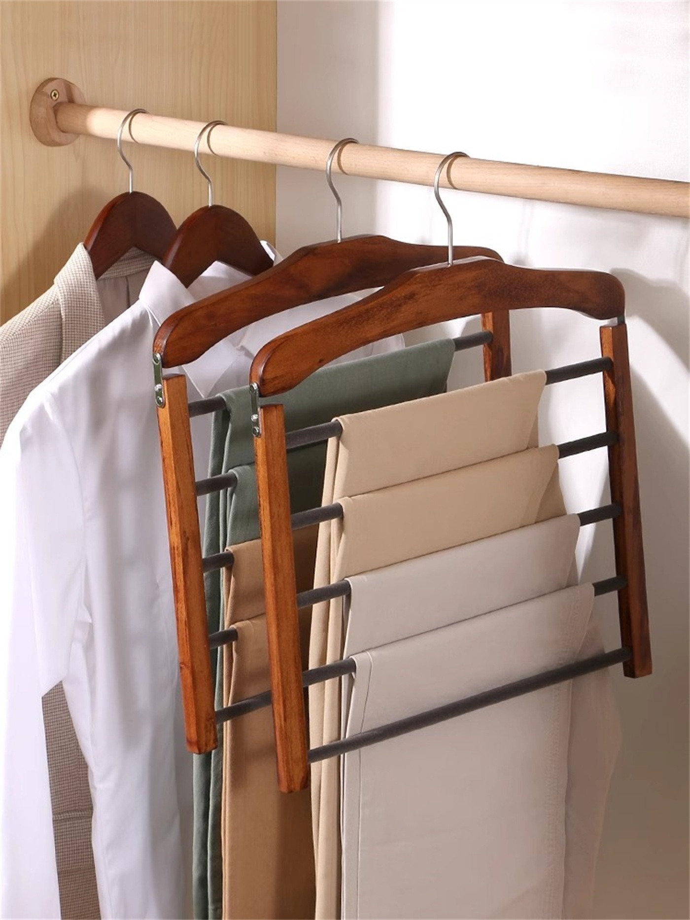Rebrilliant Wooden pants rack - Wayfair Canada